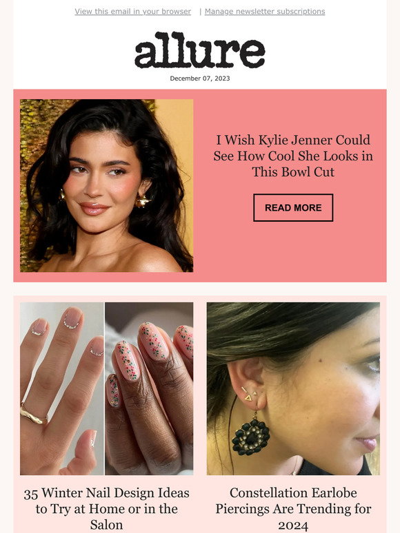 Allure Beauty Box: Kylie Jenner Has the Longest Blunt Bangs Ever Now ...