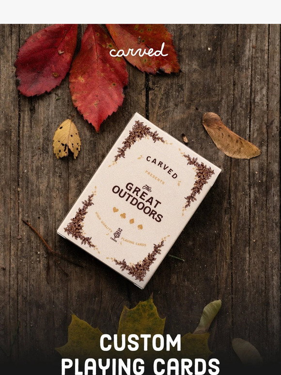 Carved: The Great Outdoors Playing Cards are here! | Milled