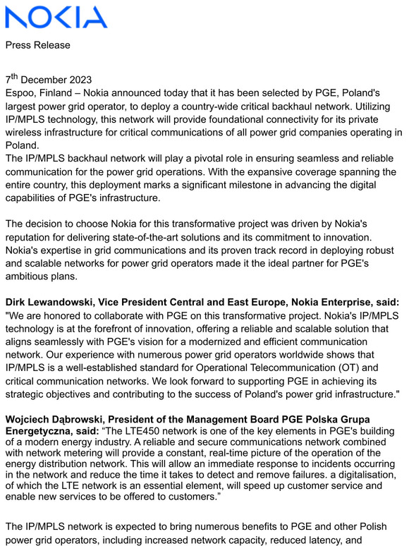 Withings: Nokia chosen to implement IP/MPLS backhaul network for ...