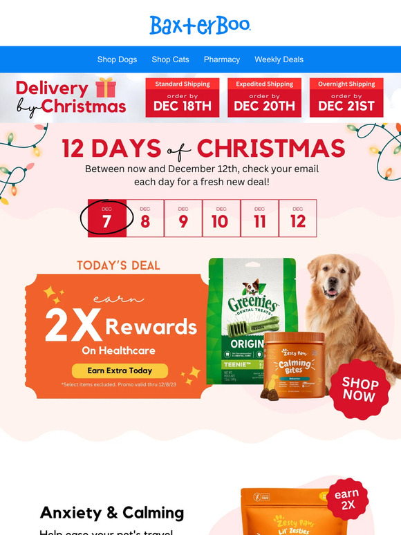 BaxterBoo: Earn 2X Rewards on Healthcare! 🐾😘 DAY 7 of Deals | Milled