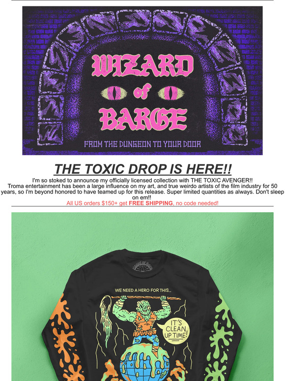 Wizard of Barge: THE TOXIC DROP IS LIVE!! | Milled