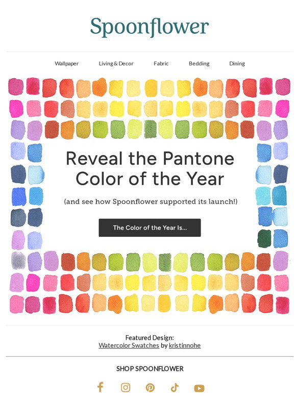 Spoonflower: Reveal the 2024 Pantone Color of the Year 🌈 | Milled
