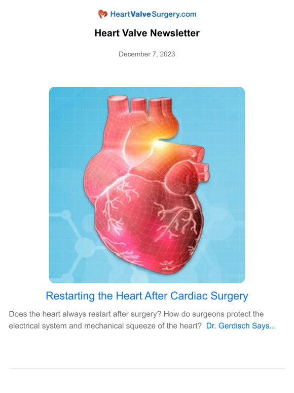 HeartValveSurgery: Heart Valve Surgery Newsletter | Milled