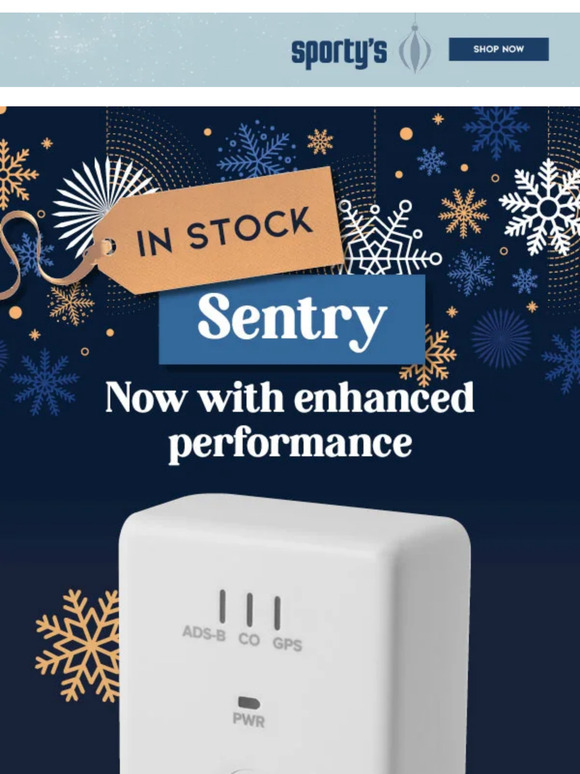 Sporty's Pilot Shop: New Sentry in Stock! | Milled