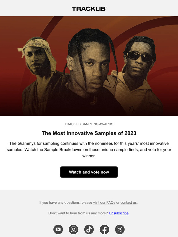 Tracklib: The Most Innovative Samples of 2023 | Tracklib Sampling Awards | Milled