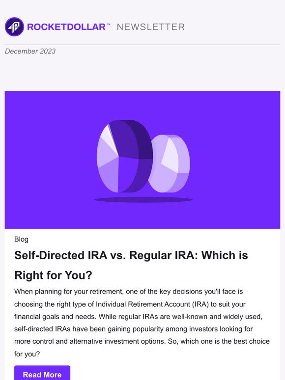 Rocket Dollar: [Newsletter] Self-Directed IRA vs. Regular IRA: Which Is ...