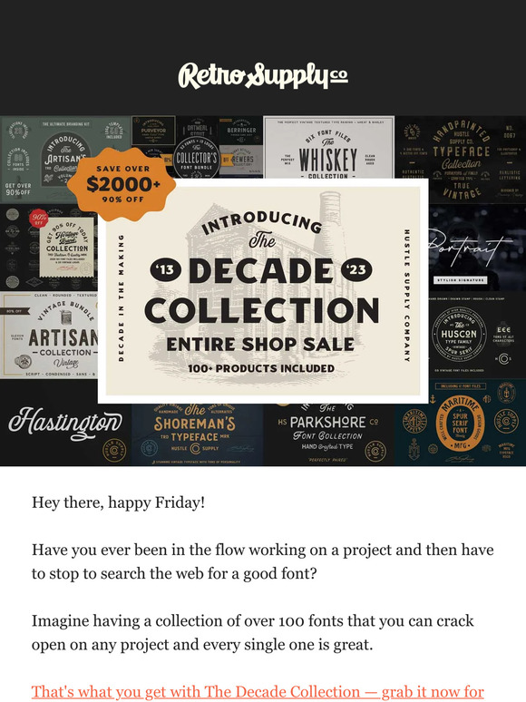 RetroSupply: Introducing The Decade Collection | Milled