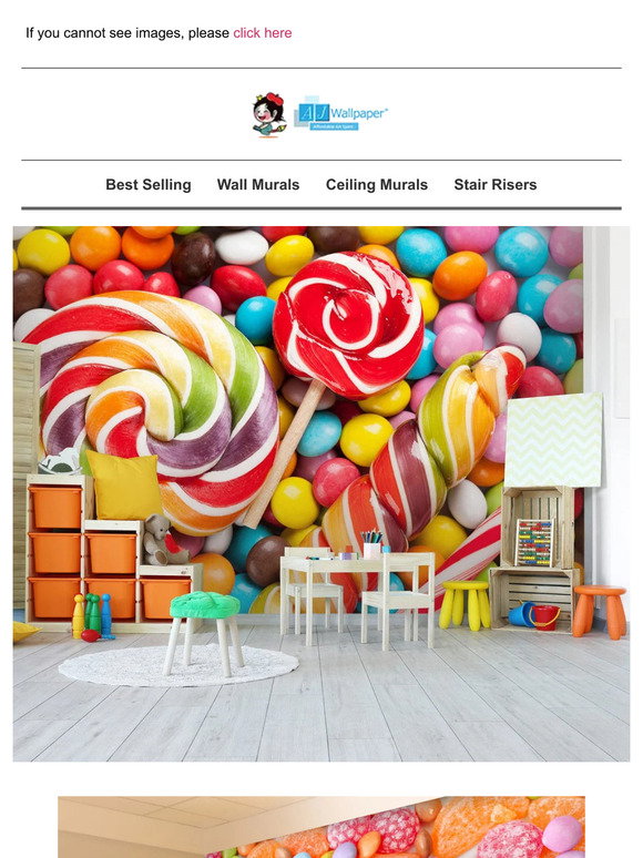 AJ Wallpaper: Brand New Candy Murals！transforming any space into a ...
