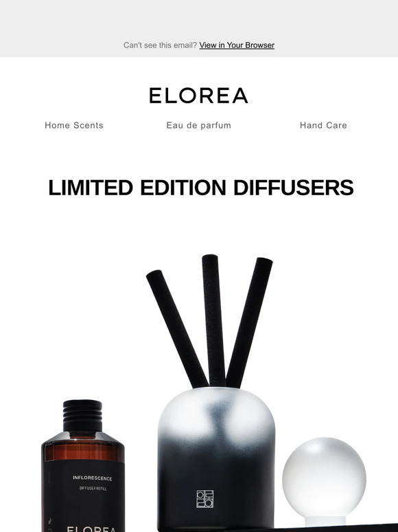 ELOREA: Limited Edition Diffusers Now Available (online & in-store ...