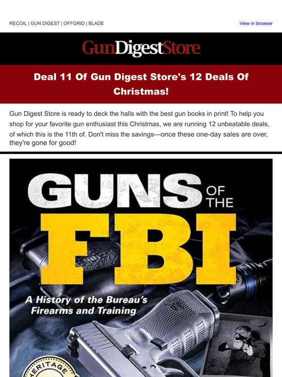 Gun Digest Store: Gift of History: 40% Off Guns of the FBI - Christmas ...