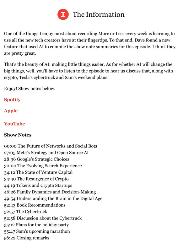 The Information: Podcast: Google Gemini Meet Crypto-Cyber-Crystals | Milled