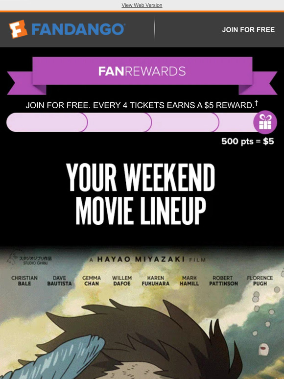 Fandango: Your Weekend Movie Lineup | Milled