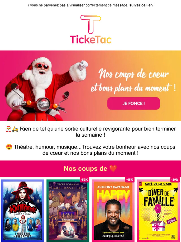 Ticketac: 🎄 Nos Coups de ️ et Nos Bons Plans du Moment ! | Milled