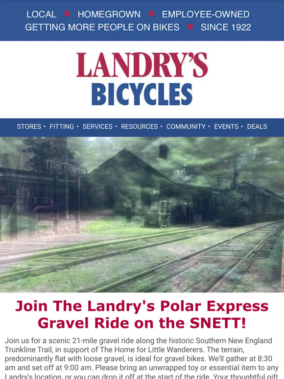 Landry's Bicycles: All Aboard Landry's Polar Express Ride + Fat Bikes ...