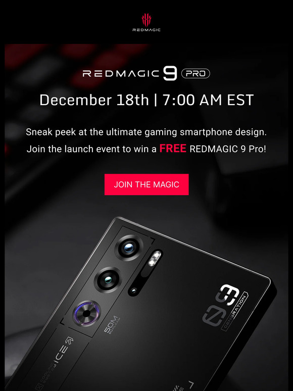 RedMagic WW: 👀Take a Sneak Peek at the REDMAGIC 9 Pro | Milled