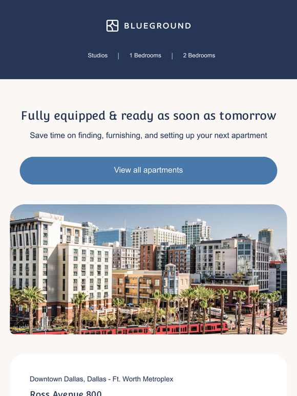 Blueground: Say hello to our new homes in Dallas 👋 | Milled