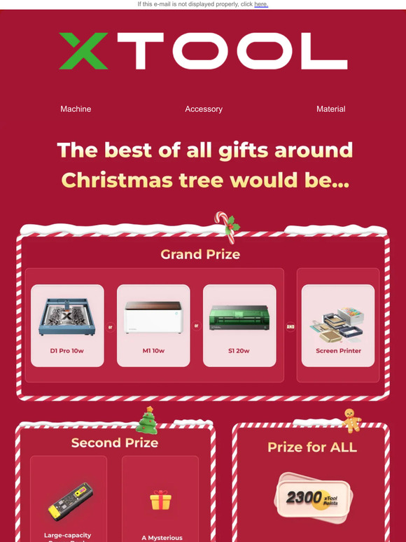 xTool: Snatch Free Christmas Gifts from Santa's Sleigh!🎅 | Milled