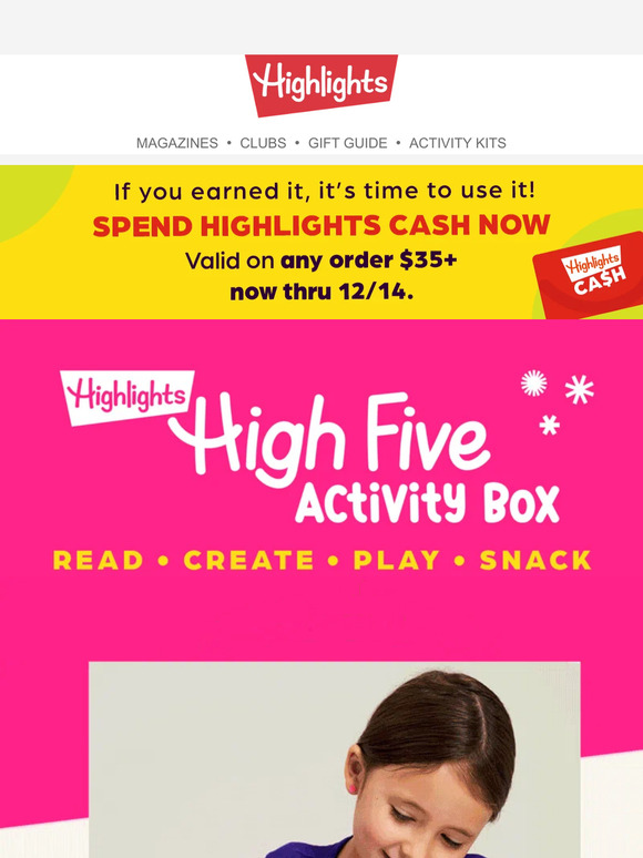 Highlights for Children: NEW High Five Activity Box just dropped 👀 | Milled