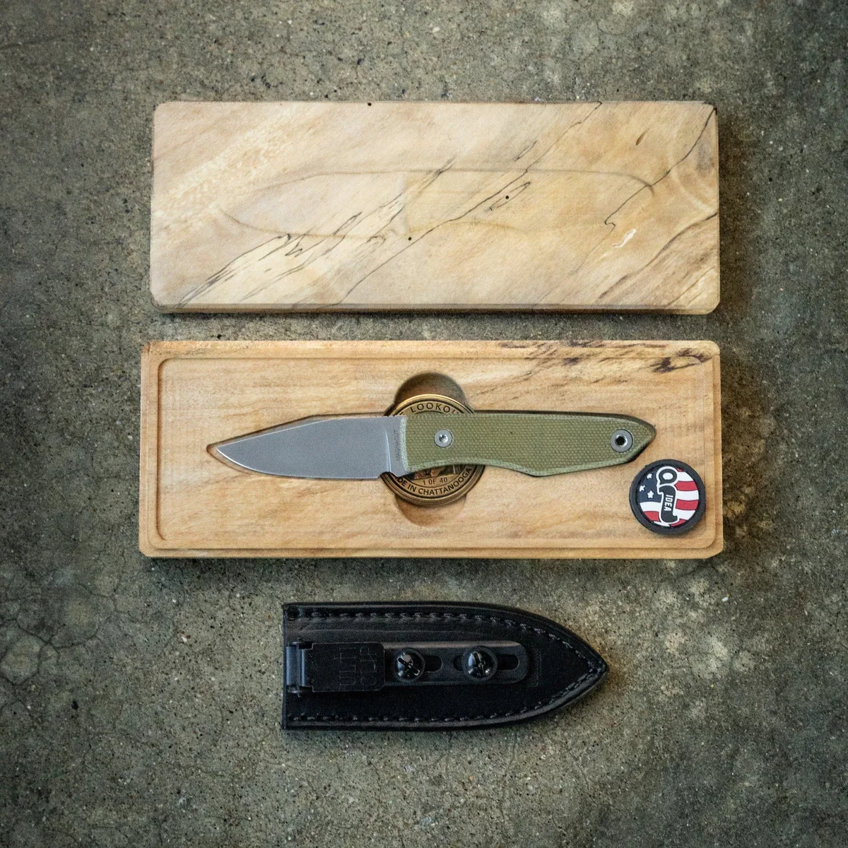 Big Idea Design: USA Lookout Fixed Blade Hand Ground Edition, Available ...