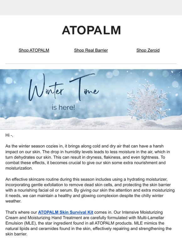Atopalm: 🍂 Protect Your Skin this Winter with our Skin Survival Kit ...