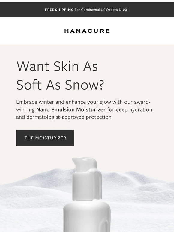 Hanacure: Seasons change, not our skincare ️ | Milled