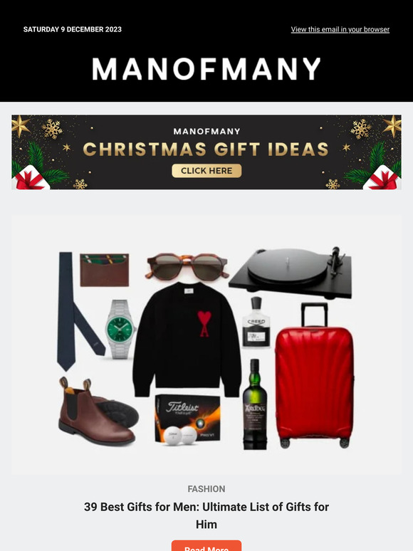 Man of Many: 39 Best Gifts for Men: Ultimate List of Gifts for Him ...