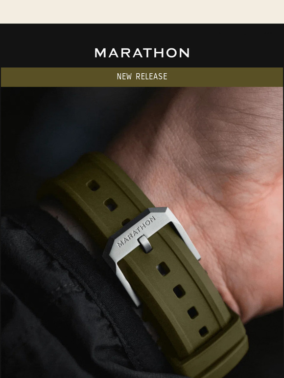 Marathon: NEW: The 3-Piece Rubber Strap Kit in OD Green | Milled