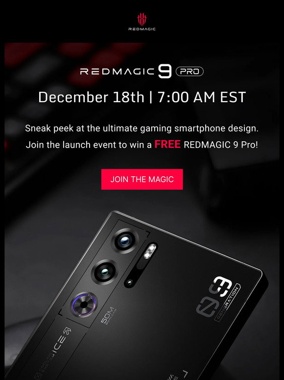 RedMagic: 👀Take a Sneak Peek at the REDMAGIC 9 Pro | Milled
