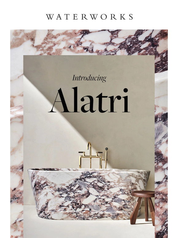 Waterworks: New: The Alatri Marble Bathtub | Milled