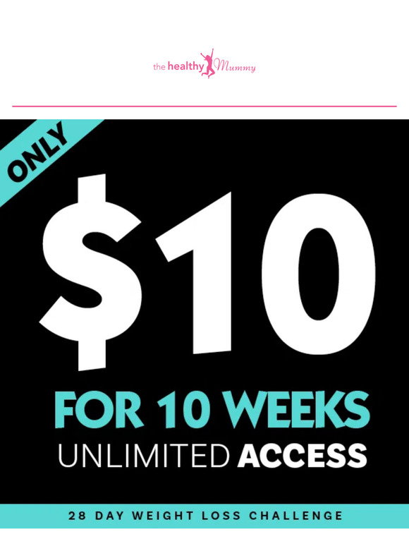 The Healthy Mummy: 😱 10 Weeks Full Access for ONLY $1 Per Week | Milled