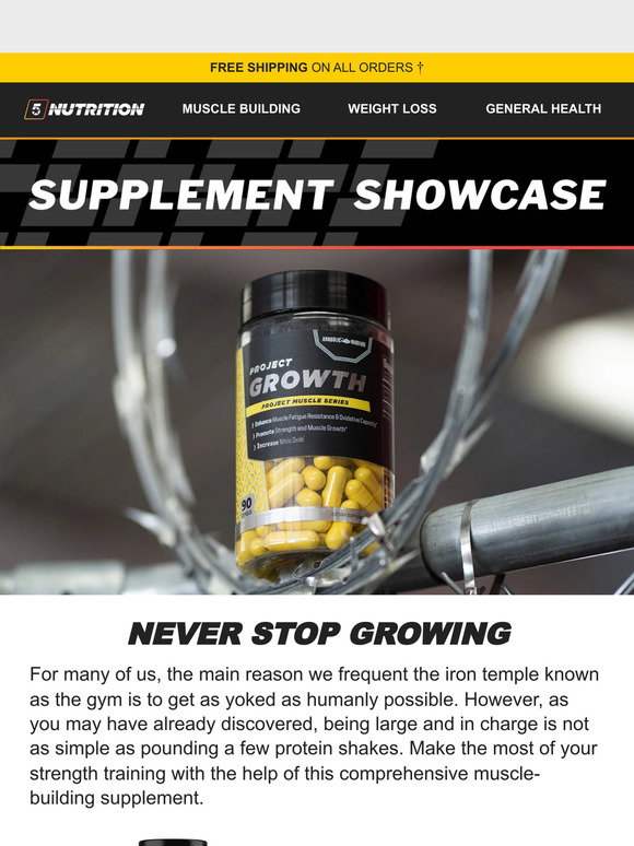 5 Star Nutrition: SUPPLEMENT SHOWCASE 💪 Project Growth | Milled