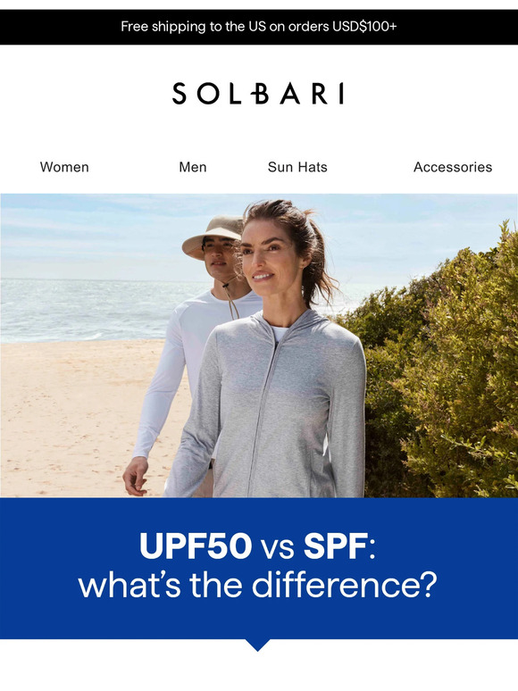 Solbari Sun Protection: The difference between UPF and SPF | Milled