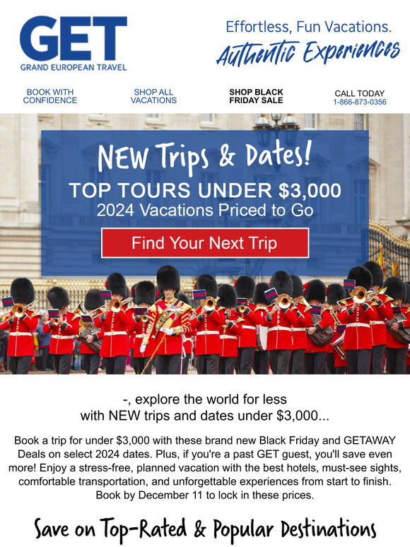 Grand European Travel: NEW Trips Under $3,000! | Milled