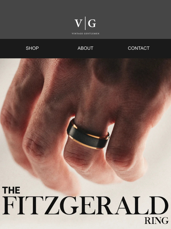 Vintage Gentlemen: Class Up Your Look: Introducing the Fitzgerald Ring ...