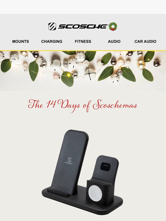 Scosche: 🎄14 Days of Scoschemas Offers Organized Savings on Base3 3-in ...