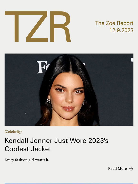 The Zoe Report: Kendall Jenner Just Wore 2023's Coolest Jacket | Milled