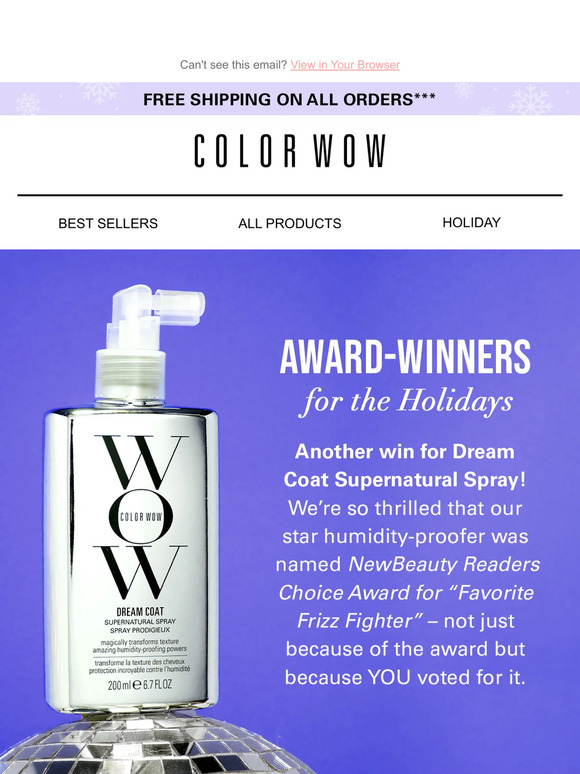Color Wow: 🏆 Try our most-loved award-winners | Milled