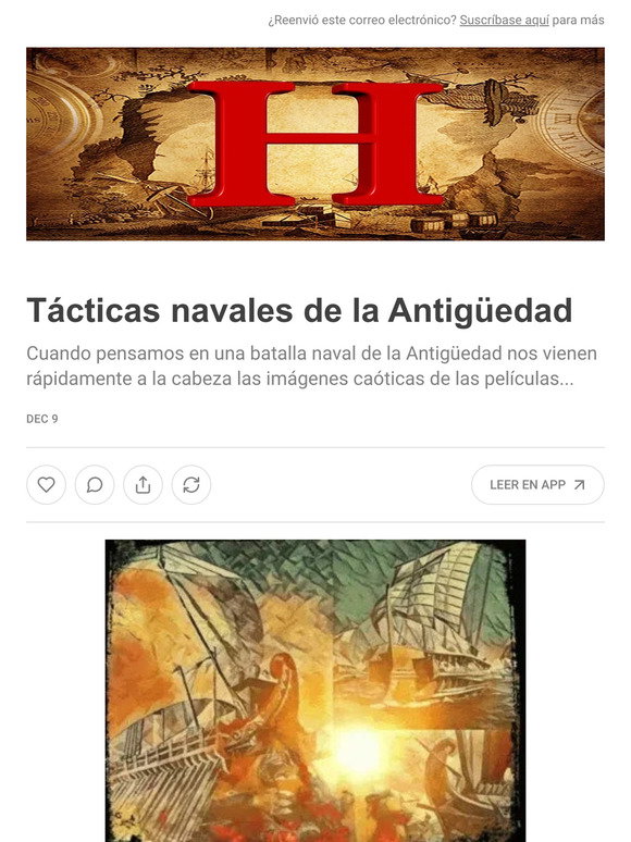 Revista de Historia: Tácticas navales de la Antigüedad | Milled