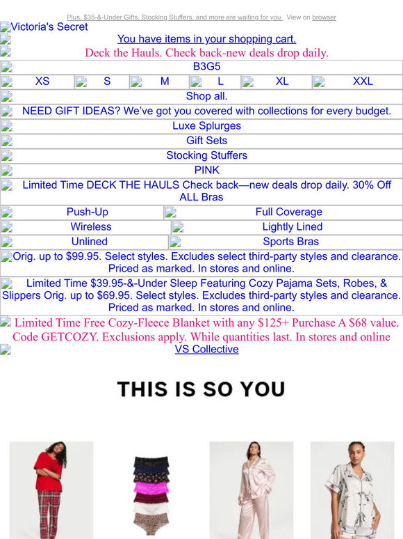Victoria's Secret: One Day Only: 5 FREE Pairs | Milled