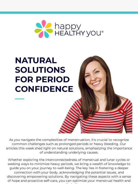 Happy Healthy You: Your Guide To Period Confidence | Milled