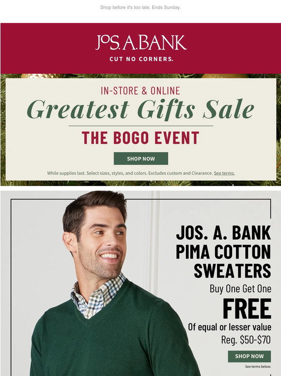 Jos A Bank Sale Schedule 2024