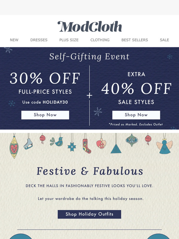 Modcloth Email Newsletters: Shop Sales, Discounts, and Coupon Codes