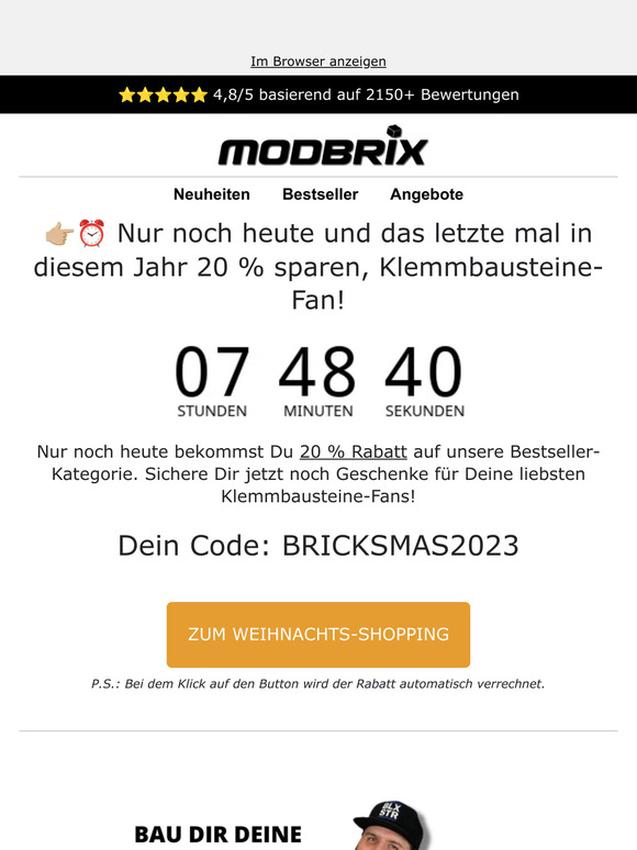 Modbrix: 🔥🌲 Der Countdown läuft ... | Milled