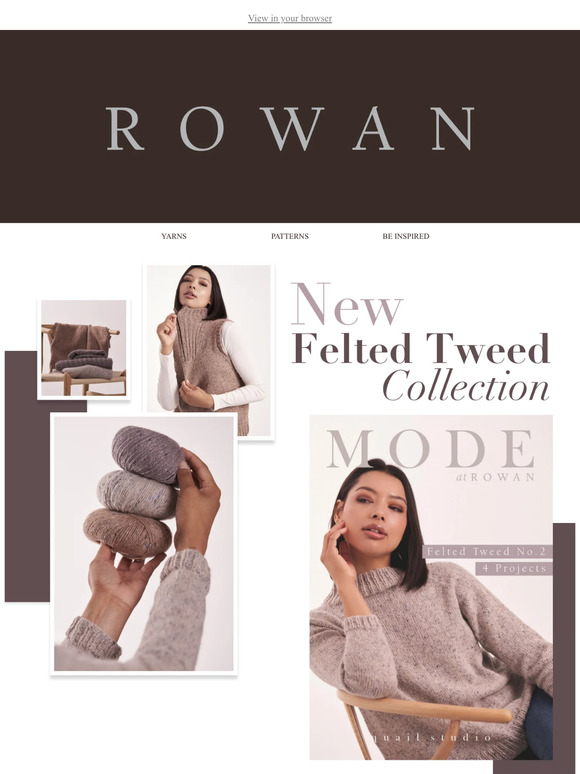 Rowan Yarns: NEW Felted Tweed Collection | Milled