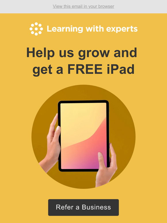 Learning with Experts: Help Us Grow & Earn a Free iPad! | Milled