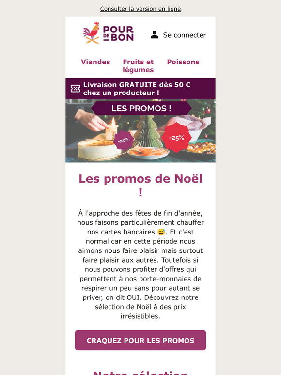 Pour de Bon: Nos promotions de décembre ! | Milled