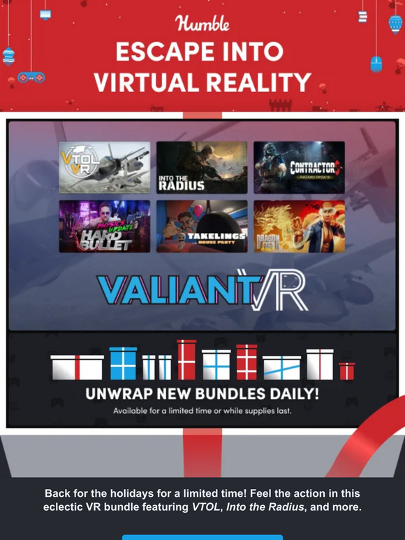 Humble Bundle: Jump into VR + learn to program 🌐⌨️ Very Humble Holiday event | Milled