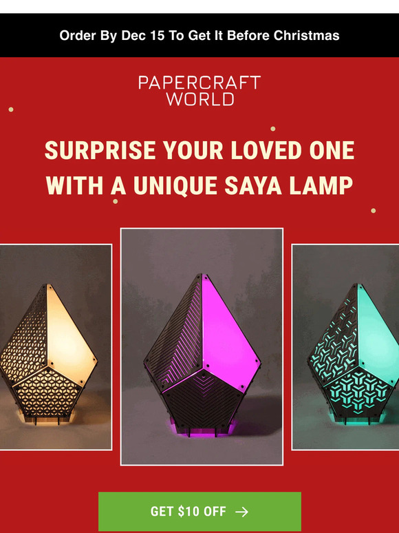 PaperCraft World: Surprise your loved one with a unique 3D Lamp | Milled