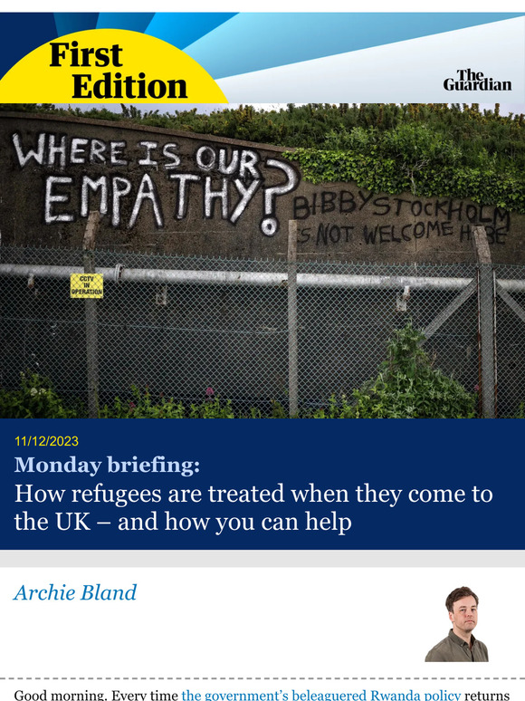 The Guardian: A refugee's story | First Edition from the Guardian | Milled