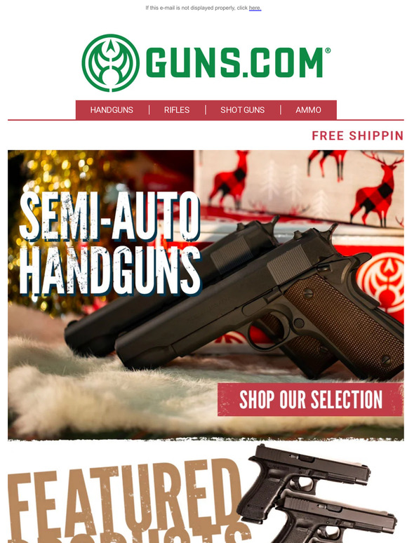 Guns.com: Find Your Next Semi-Auto Handgun! | Milled